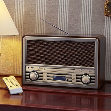 Nostalgische radio/CD-speler met DAB+ | EUROtops.be