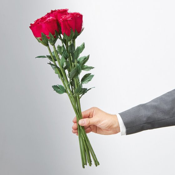 Handgemaakte rozen van ganzenveren | EUROtops.be